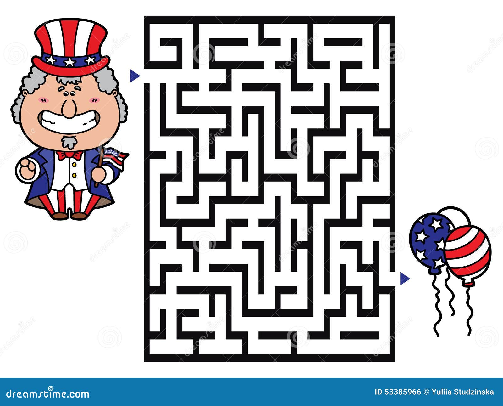Uncle Sam game. stock vector. Illustration of uncle, vector - 53385966