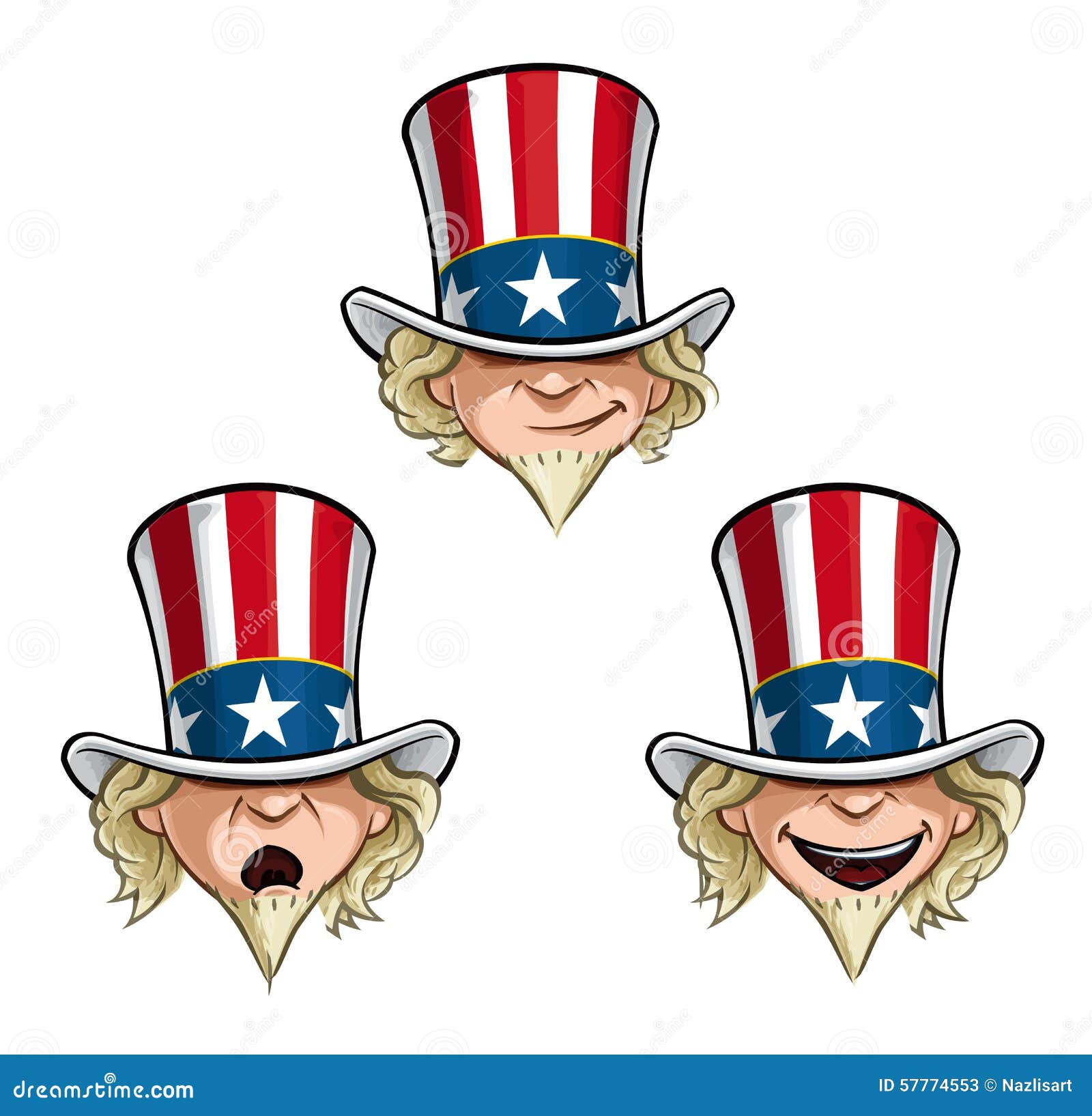 Uncle Sam Head stock vector. Illustration of speech, chief - 57774553