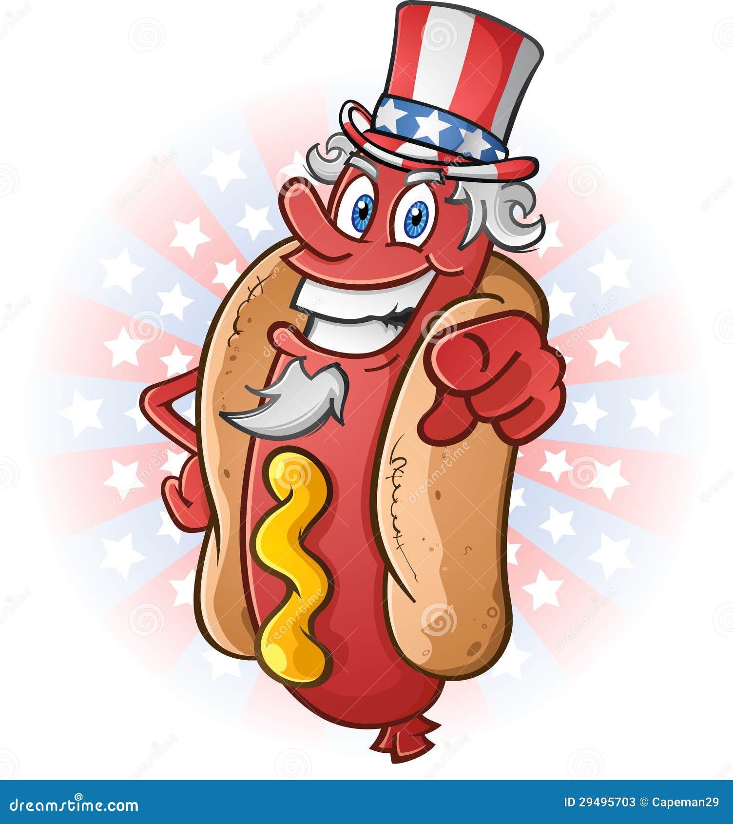 Uncle Sam Cartoon And Blank Sign | CartoonDealer.com #33238153