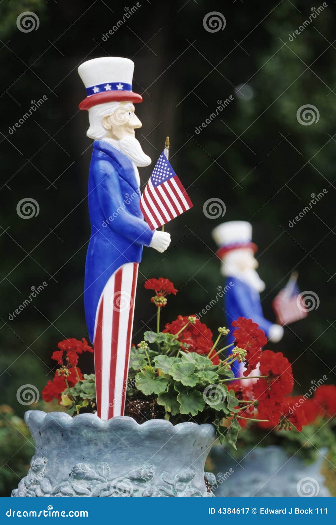 Uncle Sam July 4th Figurine Stock Image - Image of amusing ...