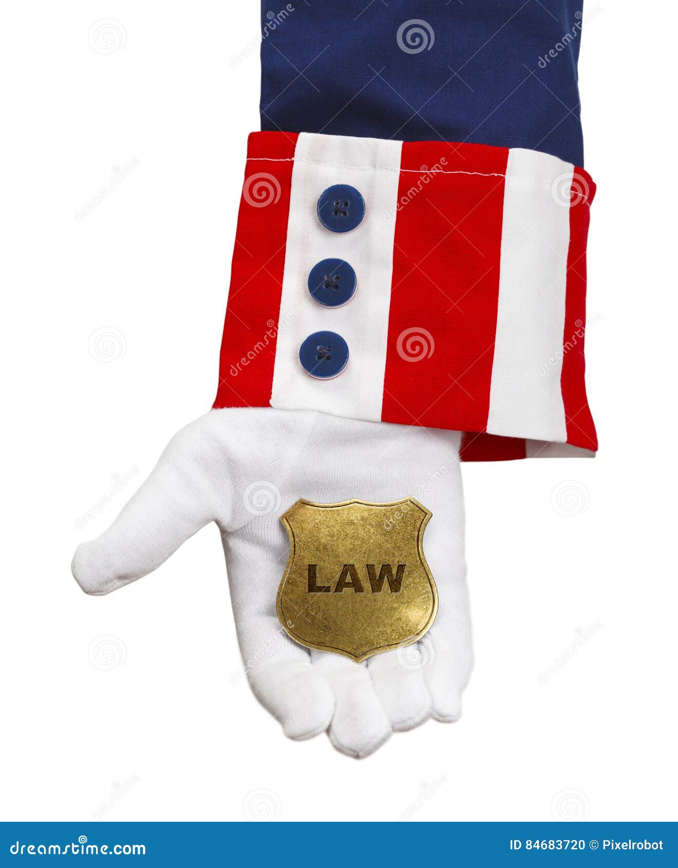 Uncle Sam Police Badge Stock Photography | CartoonDealer.com #84669770