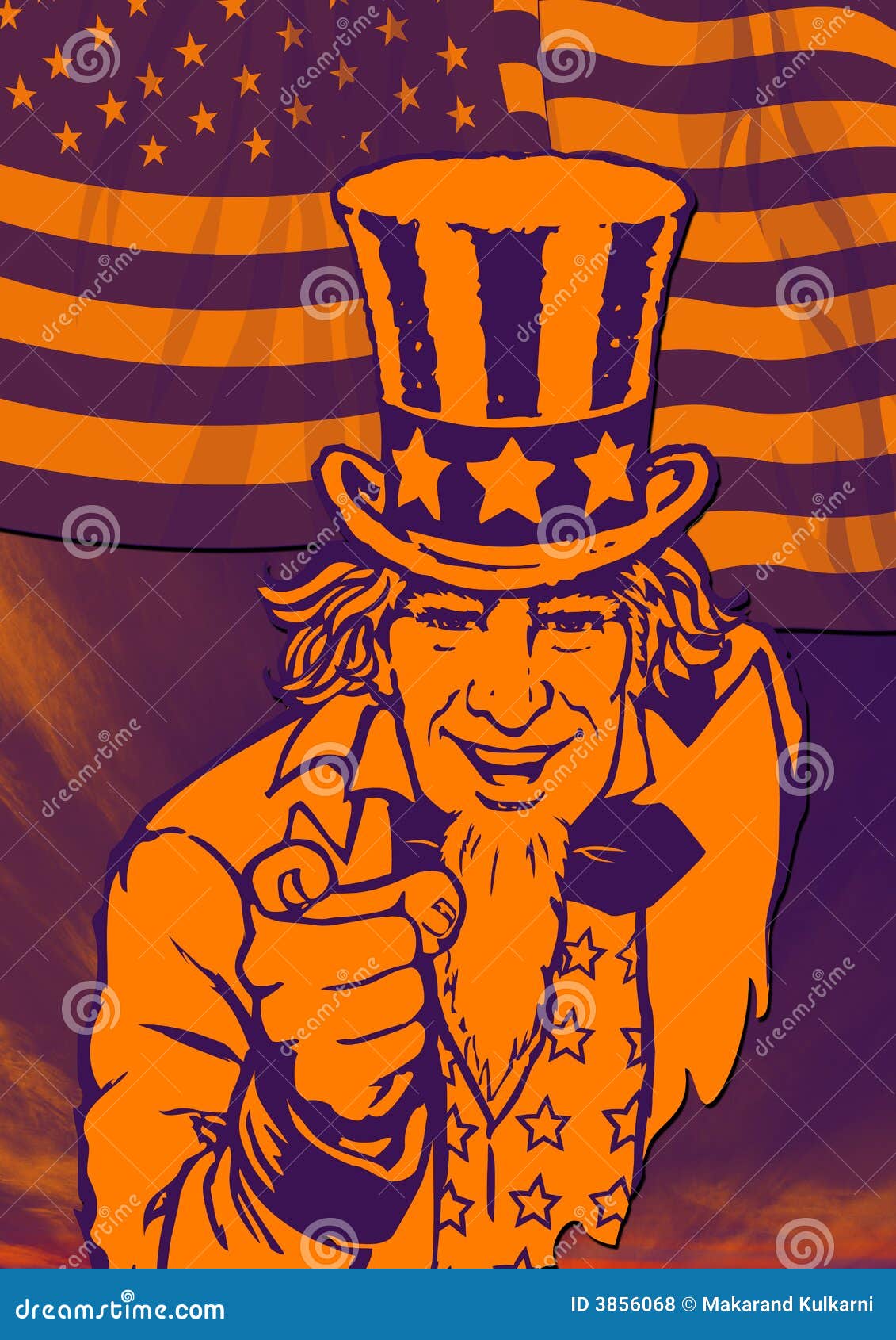 Uncle Sam For Poster Stock Photo | CartoonDealer.com #3856068