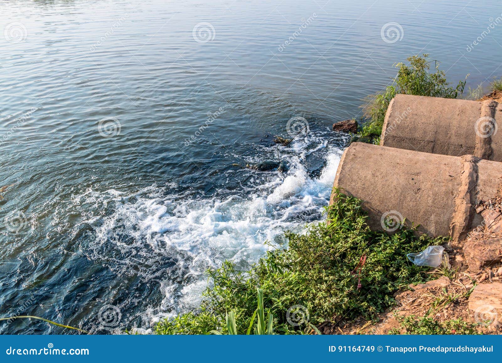 Unclean water stock image. Image of dirty, pump, pond - 91164749