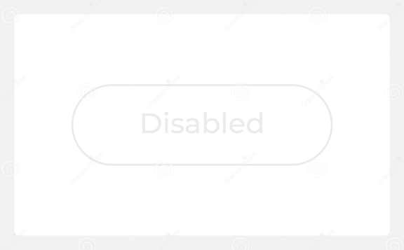 Unclickable Button Ui Element Template Stock Vector Illustration Of Inactive Sign 265029359 