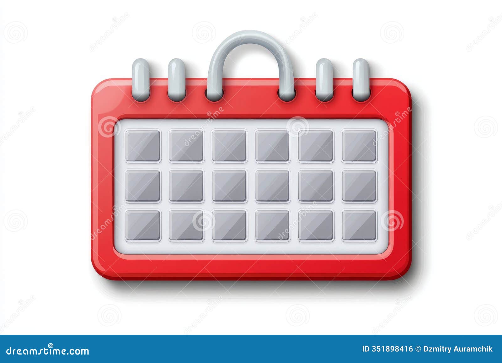 An Uncluttered Calendar App Icon that Includes a Red Header and Event ...