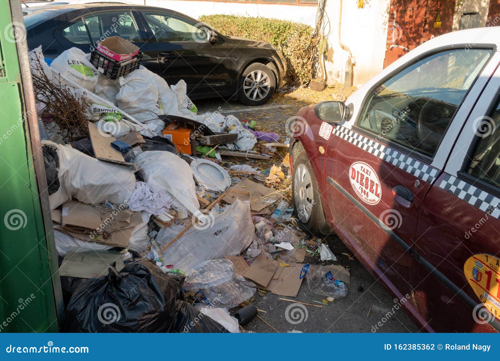 Uncollected Garbage in the Suburbs in Cluj Napoca, Romania Editorial ...
