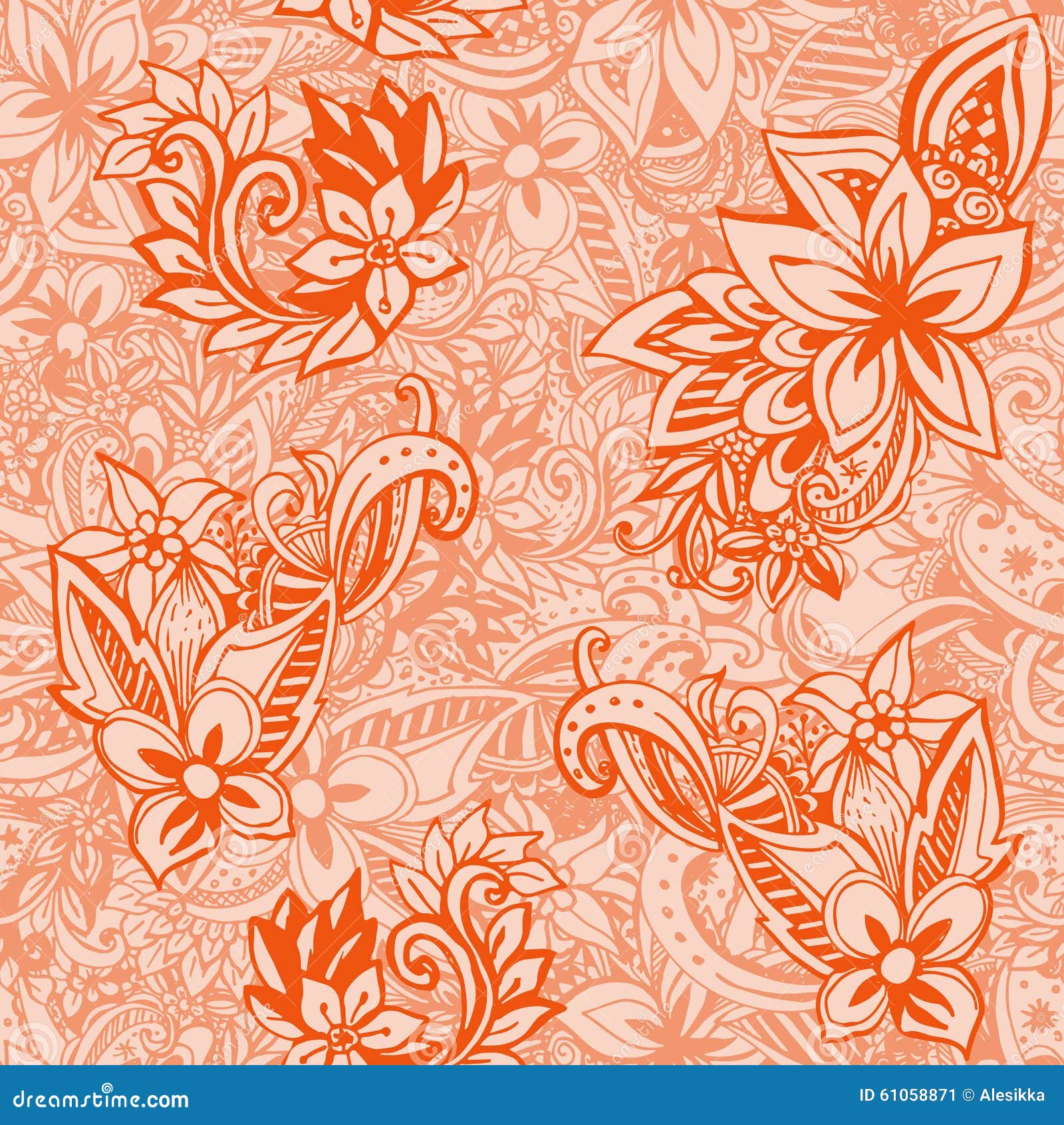 Uncolored Hand Drawn Lined Pattern Stock Illustration - Illustration of ...