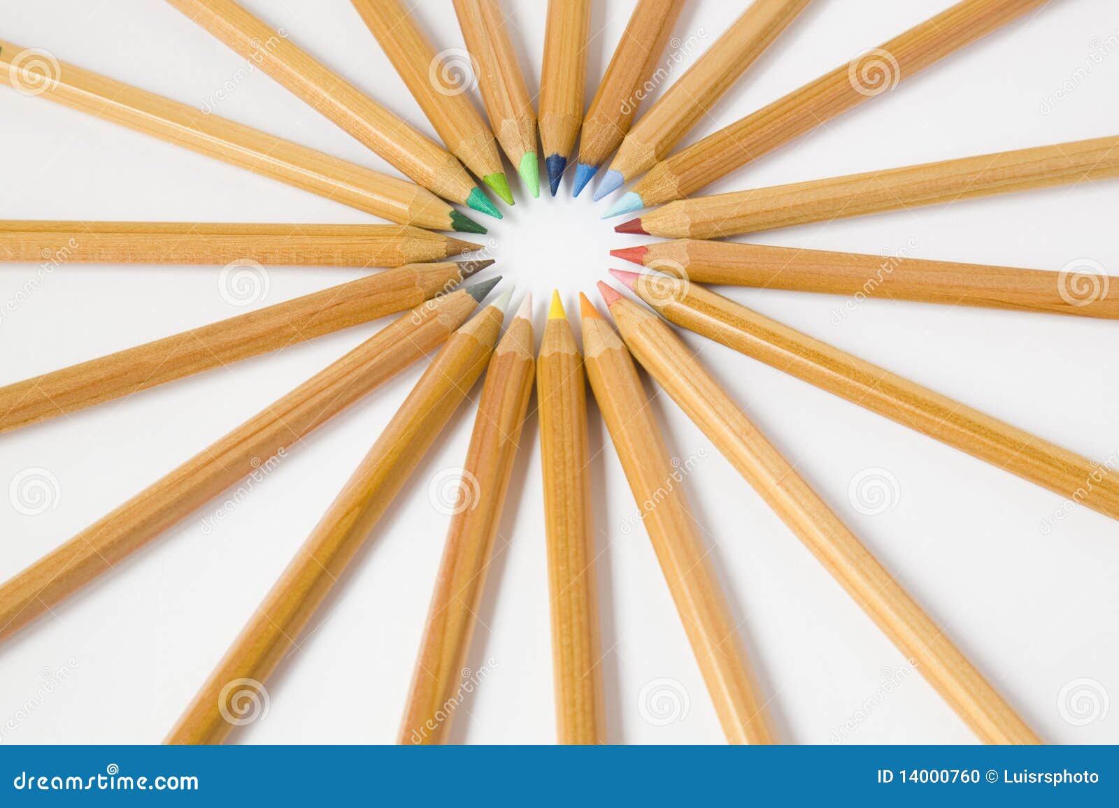 Uncolored wooden pencils stock photo. Image of children - 14000760