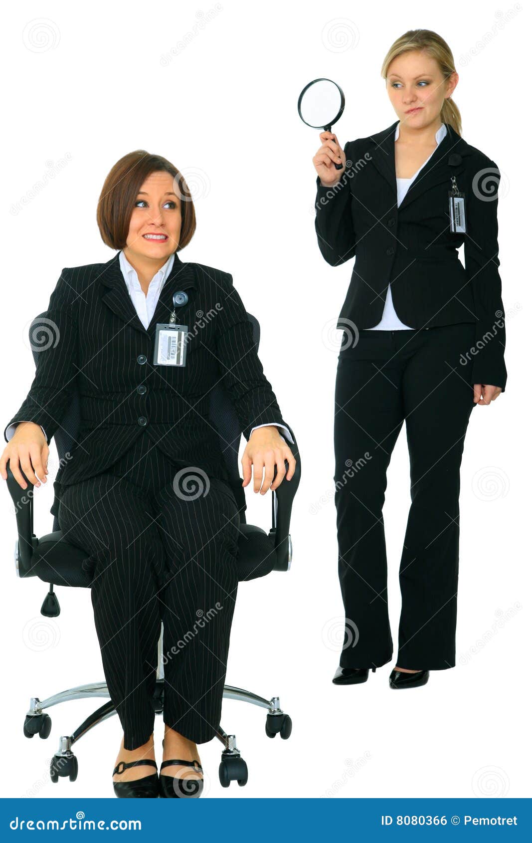 Uncomfortable Employee Under Investigation Stock Photo - Image of look ...