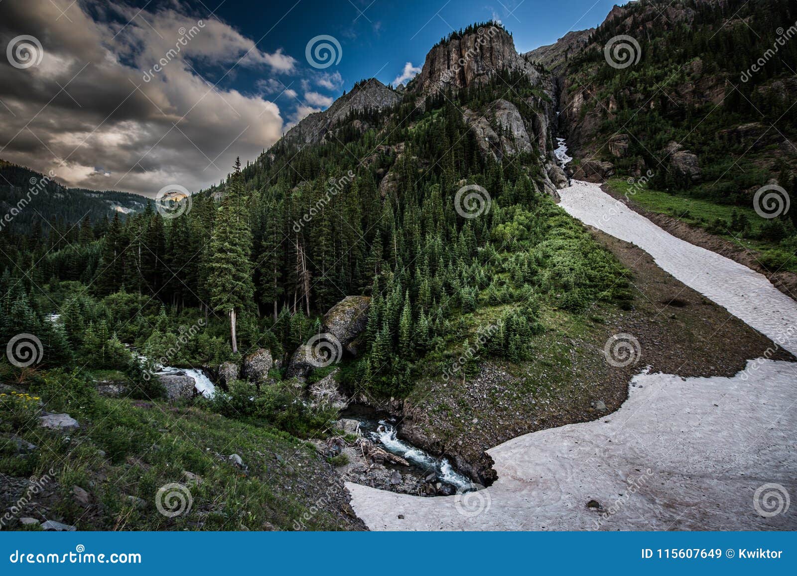 Engineer Pass Part of Alpine Loop Colorado Uncompahgre River Wit Stock ...