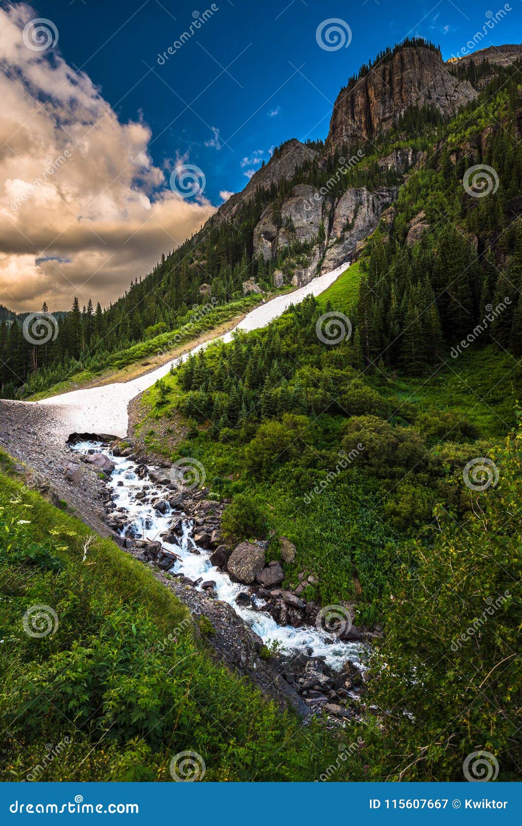 Engineer Pass Part of Alpine Loop Colorado Uncompahgre River Wit Stock ...