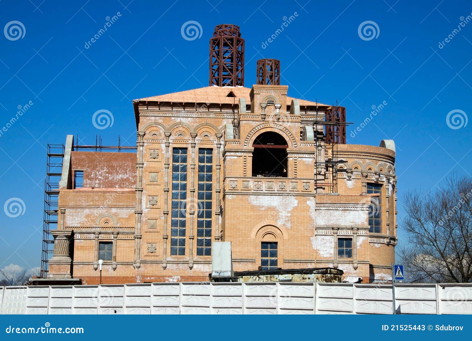 Uncompleted church stock image. Image of orthodox, frame - 21525443