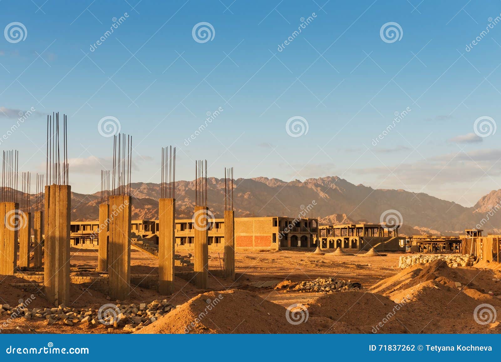 Uncompleted Resort Building, Abandoned In Egypt Royalty-Free Stock ...