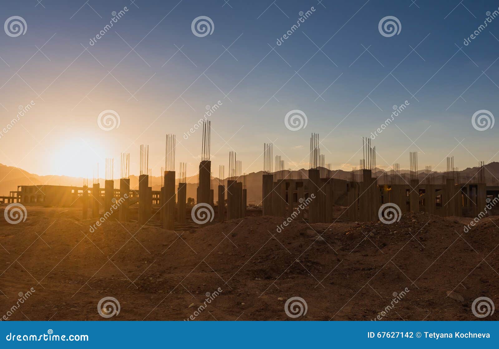 Uncompleted Resort Building, Abandonned in Egypt Stock Photo - Image of ...