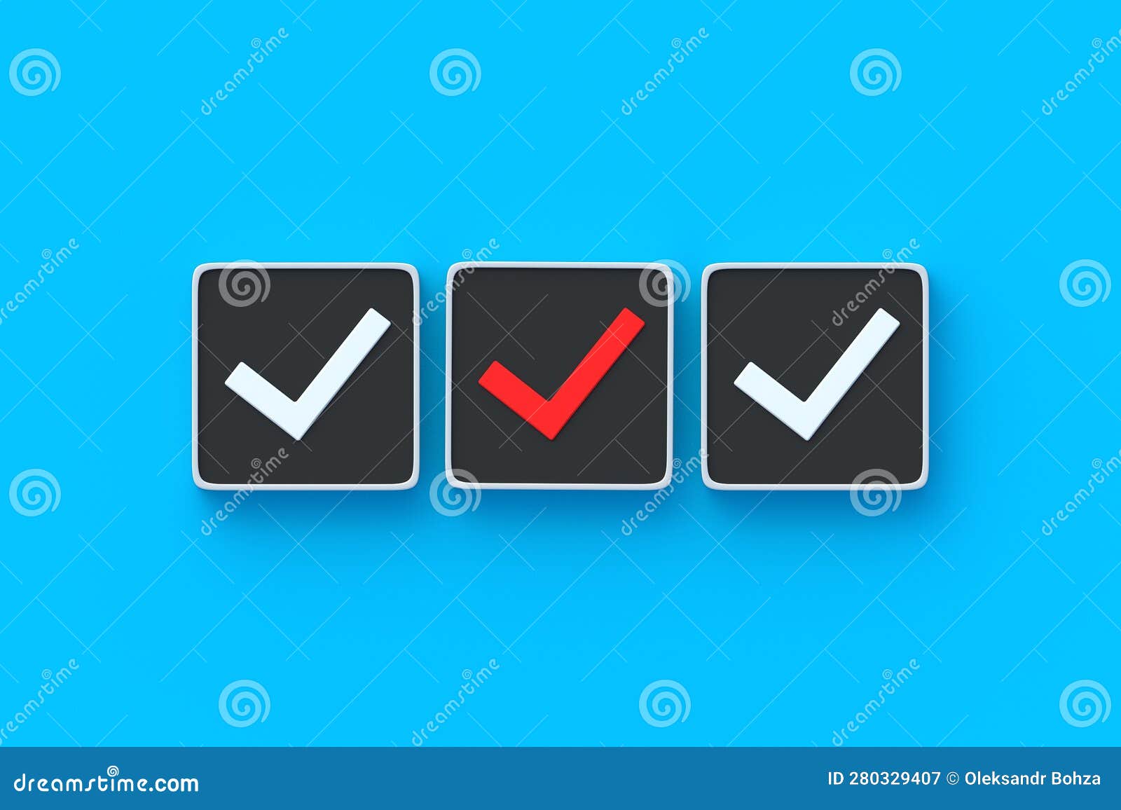 Unconfirmed Information.Red Check Mark on Button. Unsolvable Problem ...