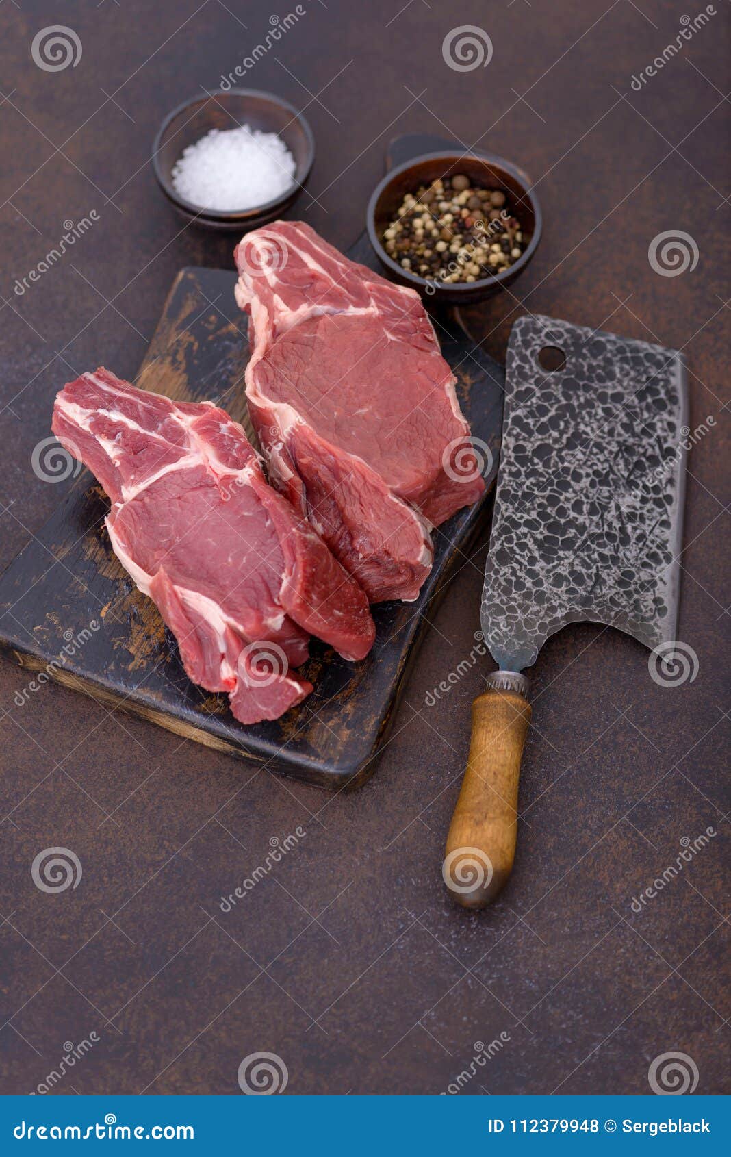Uncooked beef meat stock photo. Image of close, chop - 112379948