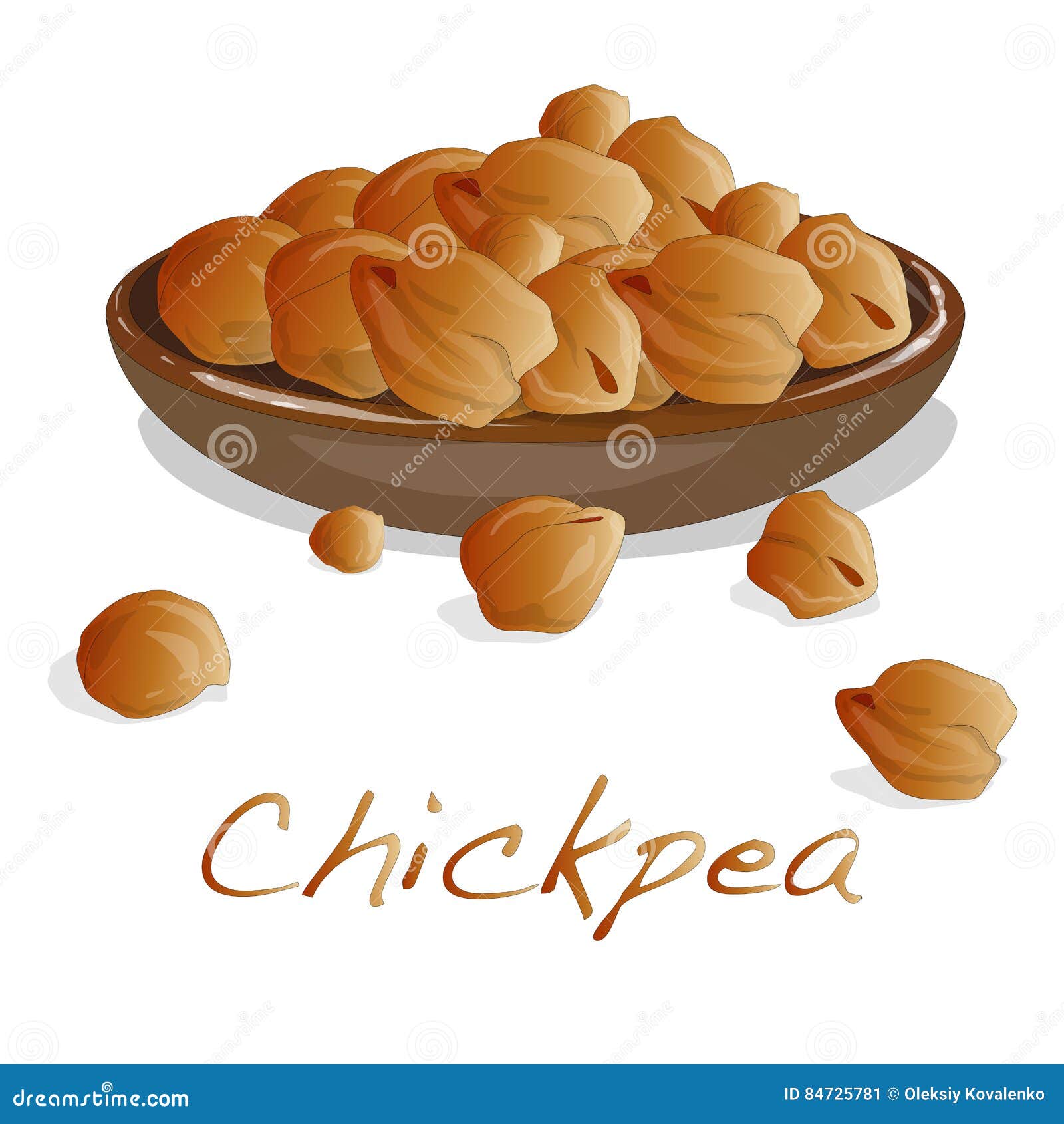 Chickpeas Vector Illustration | CartoonDealer.com #73701951