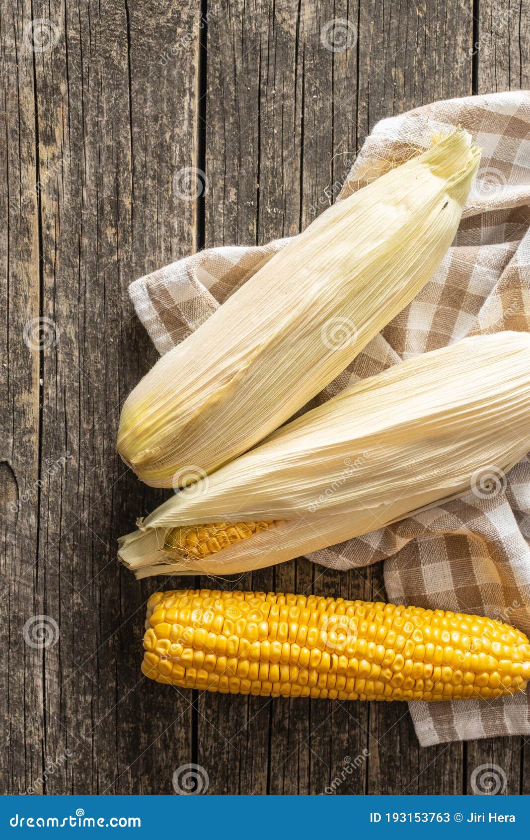 Uncooked corn cob stock image. Image of object, nutrition - 193153763