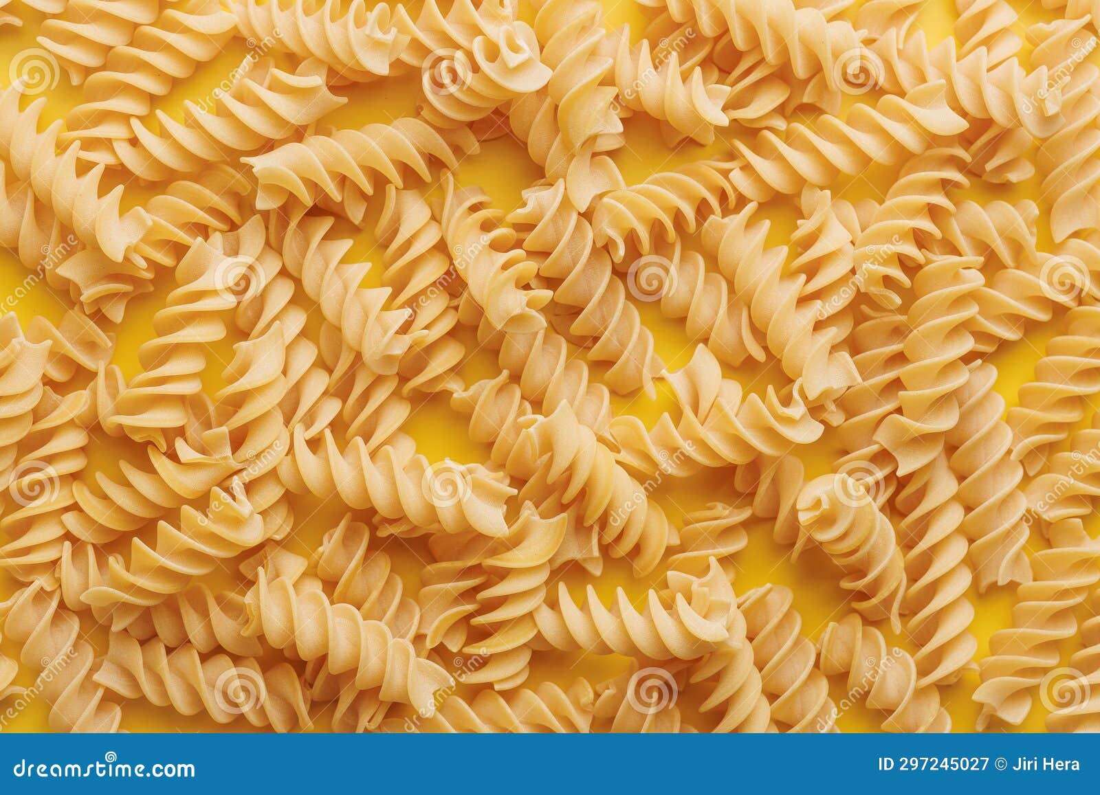 Uncooked Fusilli Pasta. Uncooked Italian Pasta. Top View Stock Image ...