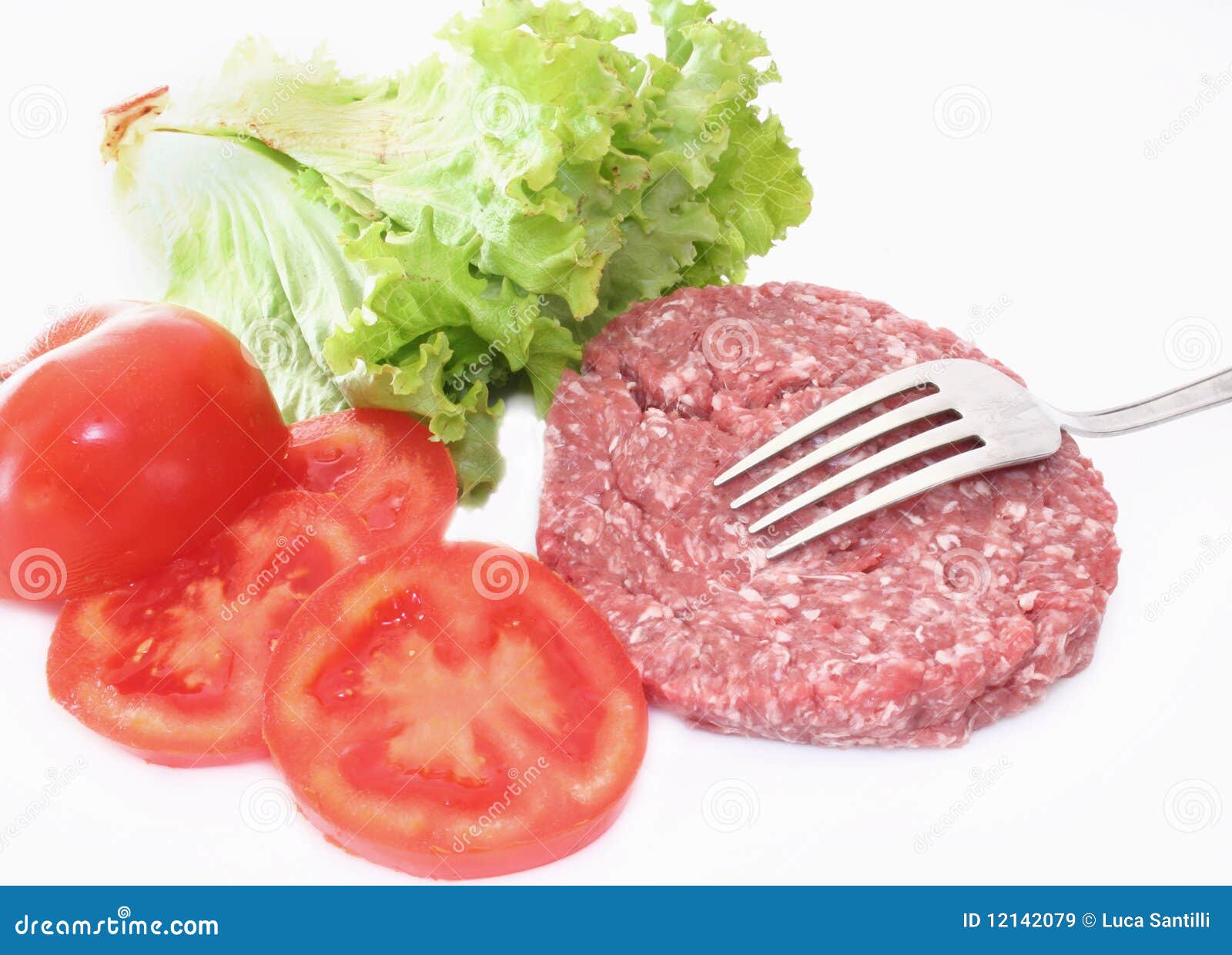 Uncooked hamburger stock image. Image of beef, fast, fastfood - 12142079
