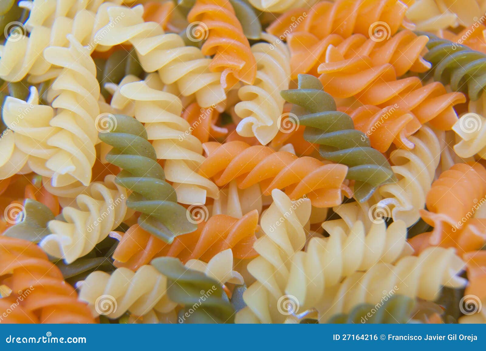 Italian Spiral Pasta On Black Background Royalty-Free Stock Image ...