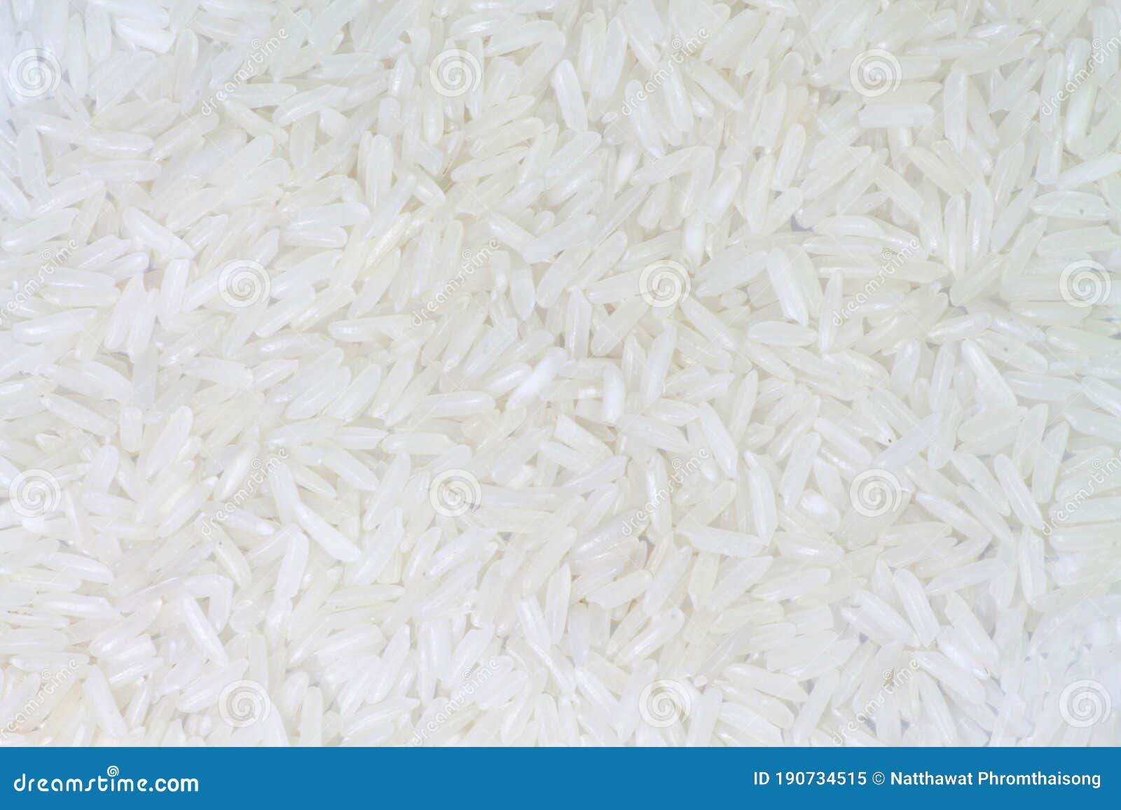 Uncooked Jasmine Rice for Texture Background Stock Image - Image of ...