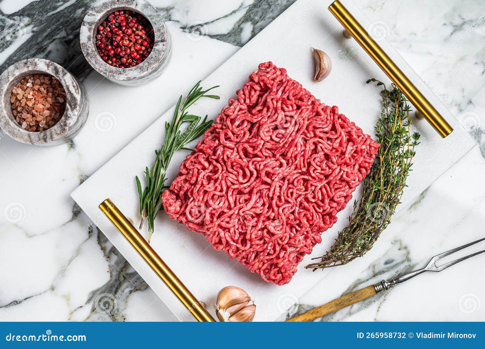 Uncooked Mince from Marbled Beef Meat, Raw Ground Meat. Marble ...