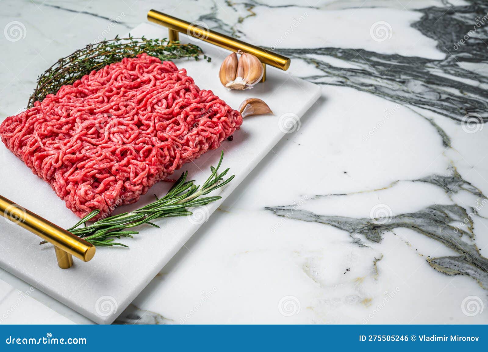 Uncooked Mince from Marbled Beef Meat, Raw Ground Meat. Marble ...