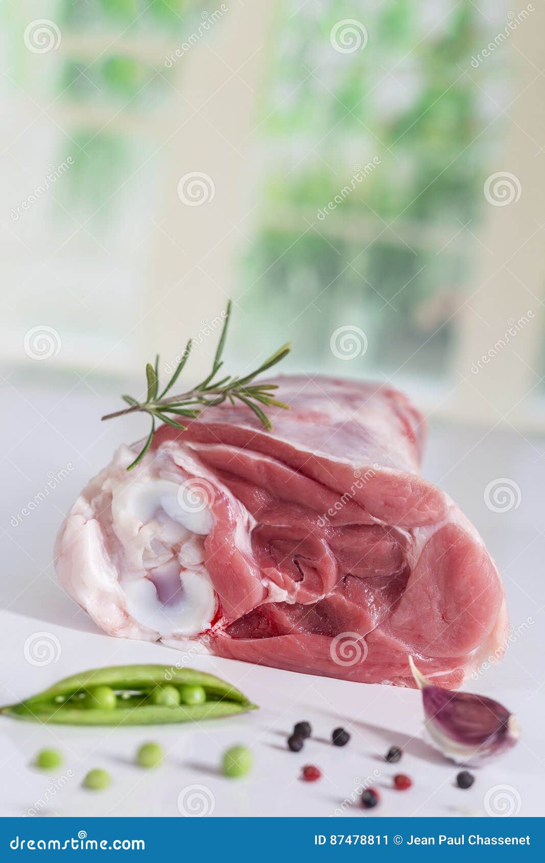 Uncooked Organic Hock of Lamb Meat in Kitchen Stock Image - Image of ...