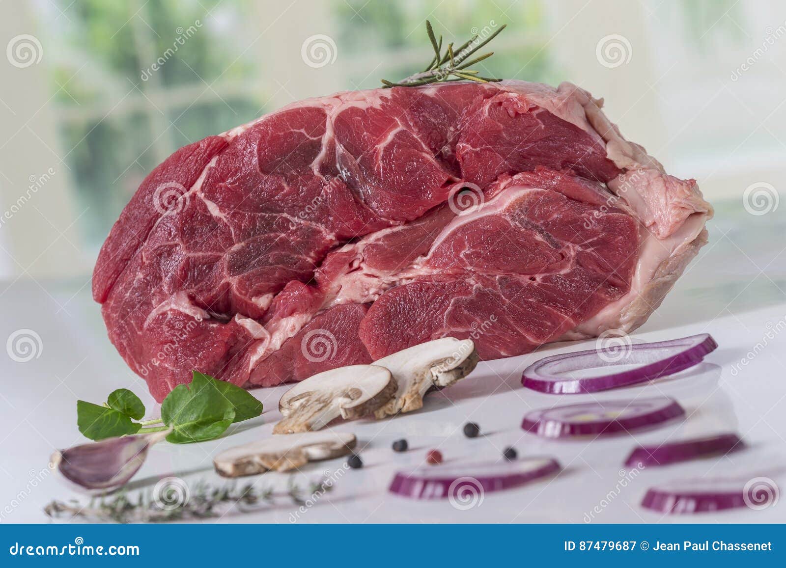 Uncooked Organic Shin of Beef Meat Isolated Stock Image - Image of cost ...