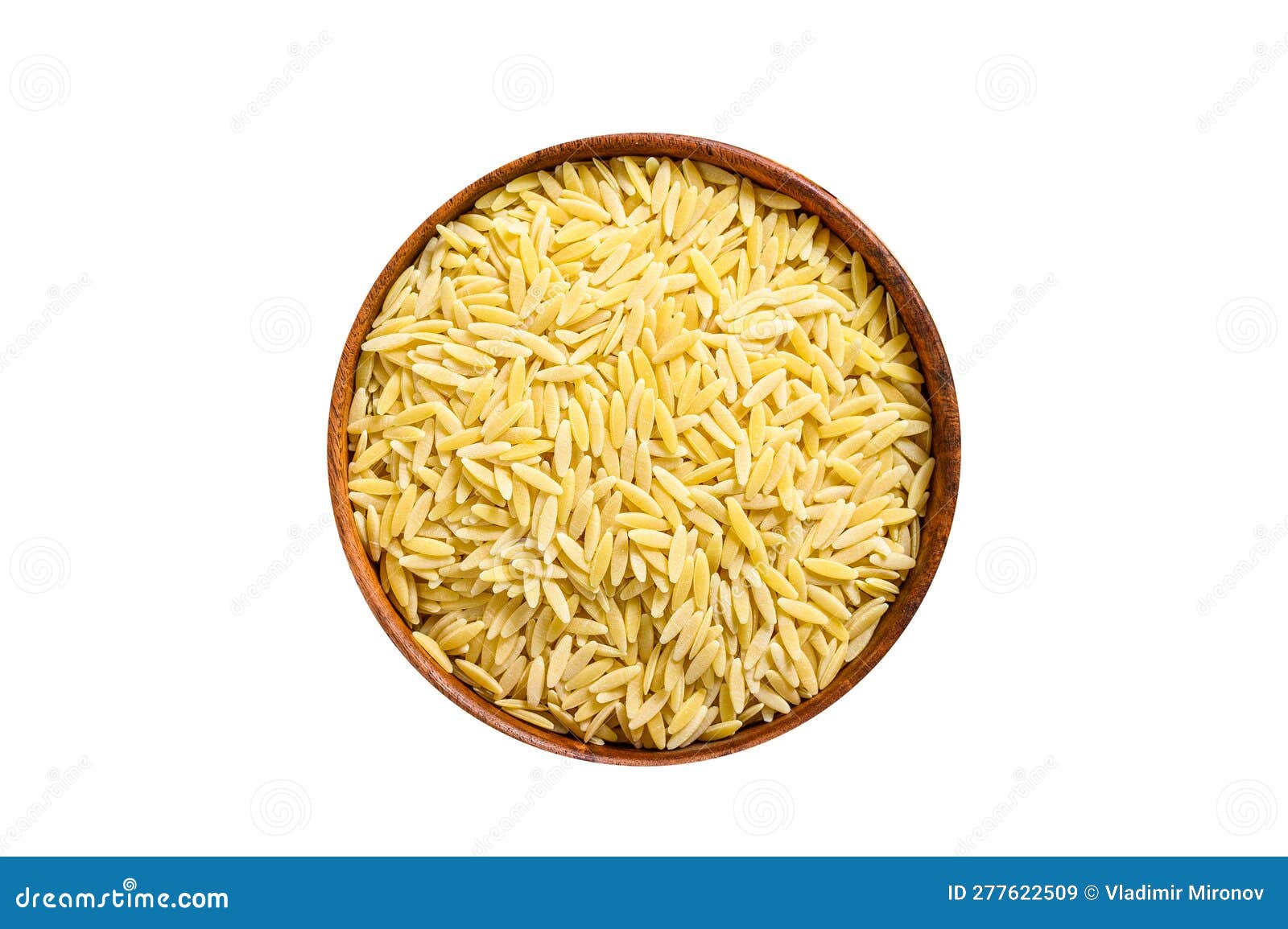 Uncooked Orzo Paste. Recipe for Risoni with Basil Leaves, Tomatoes and ...