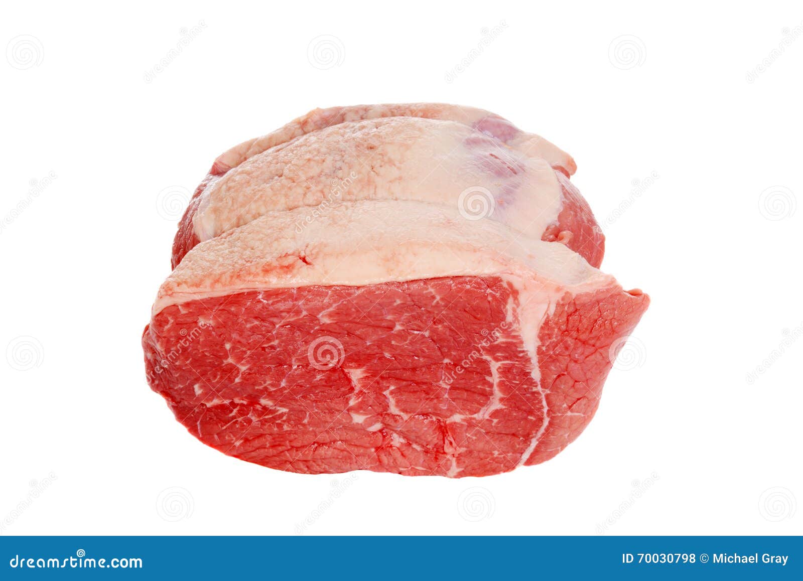 Uncooked Outside Round Roast Beef Stock Photo - Image of lean, single ...