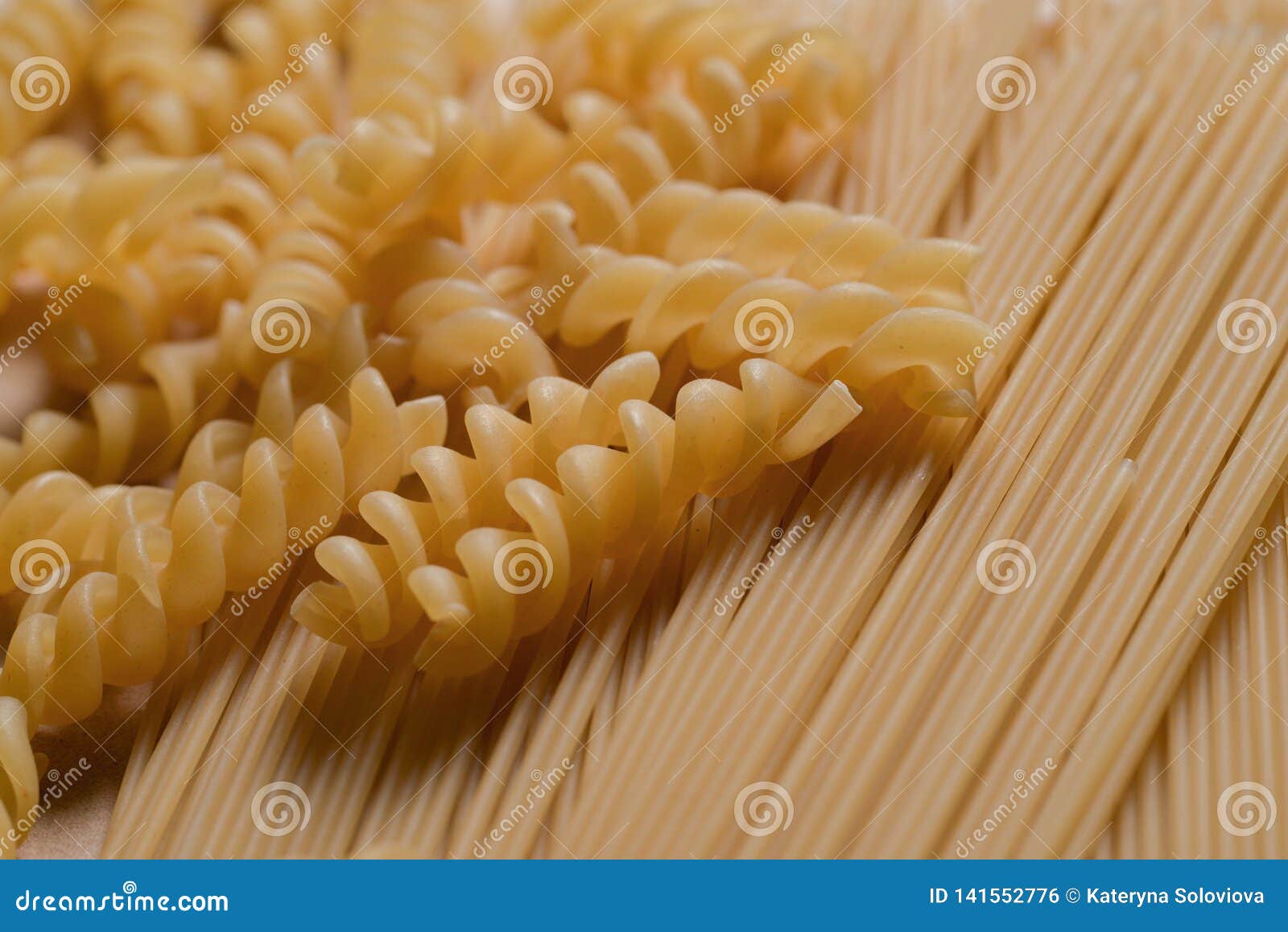 Uncooked Pasta Spaghetti Macaroni Isolated Stock Photo - Image of ...