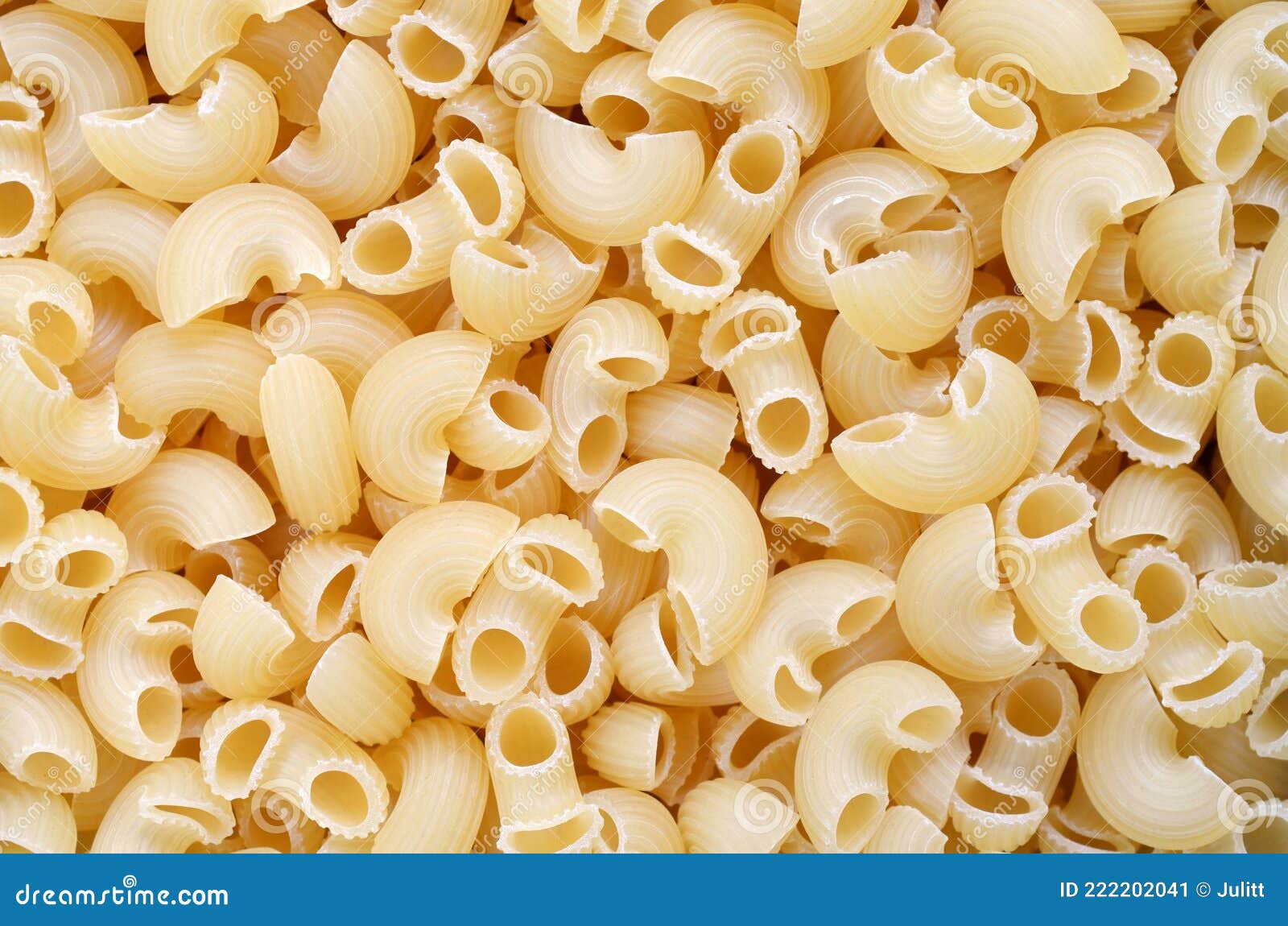 Uncooked Pipe Rigate Macaroni As a Background Stock Image - Image of ...