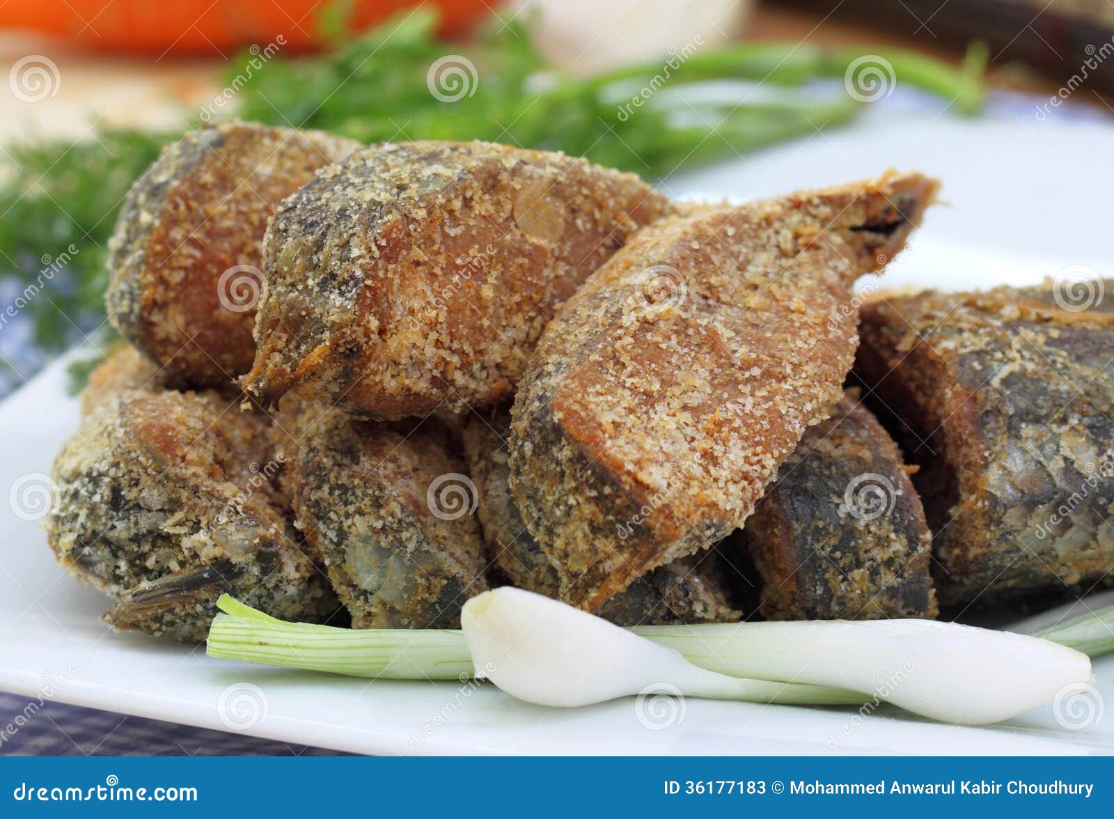 Uncooked Preserved Ilish Fish with Vegetables Stock Image - Image of ...