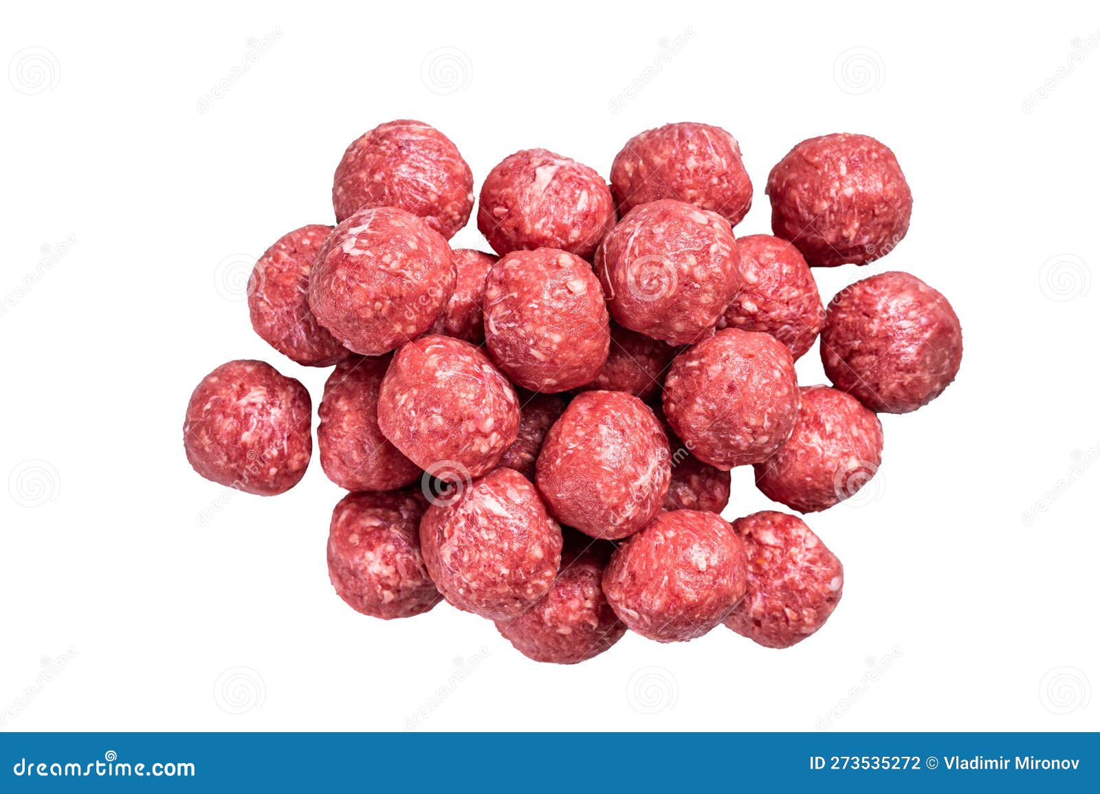 Uncooked Raw Beef and Pork Meatballs with Spices on Kitchen Table ...