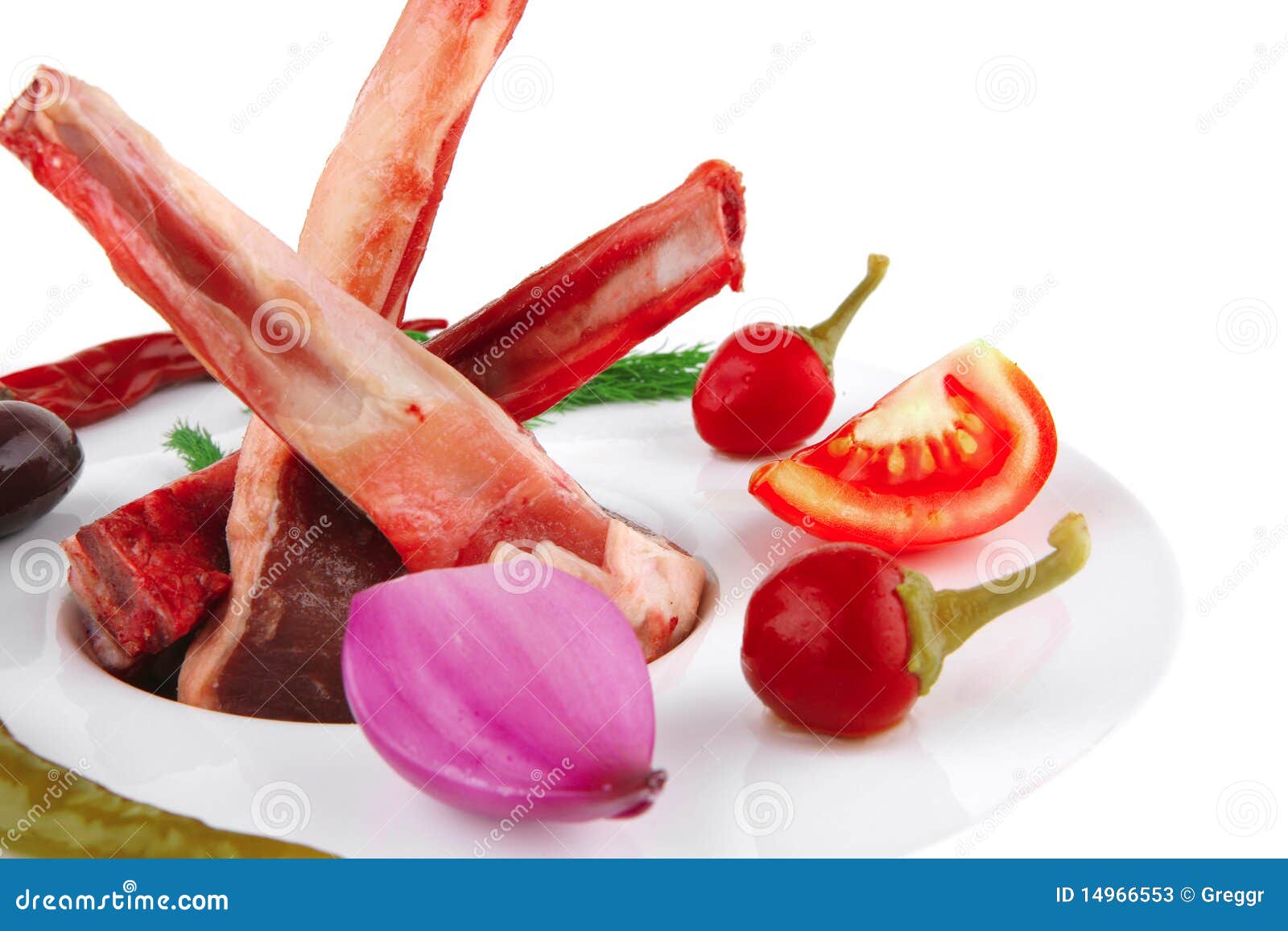 Uncooked raw ribs stock image. Image of large, olives - 14966553