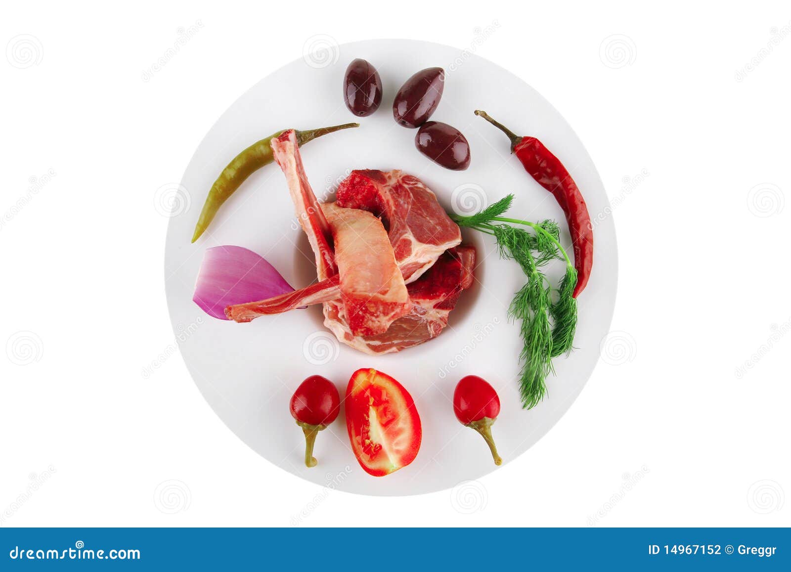 Uncooked raw ribs stock photo. Image of peppers, fillet - 14967152