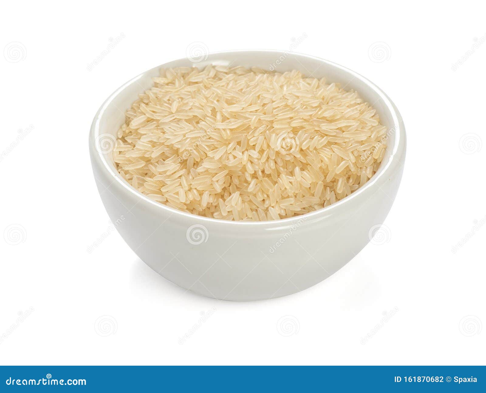 Uncooked Rice Isolated on a White Stock Photo - Image of clipping ...