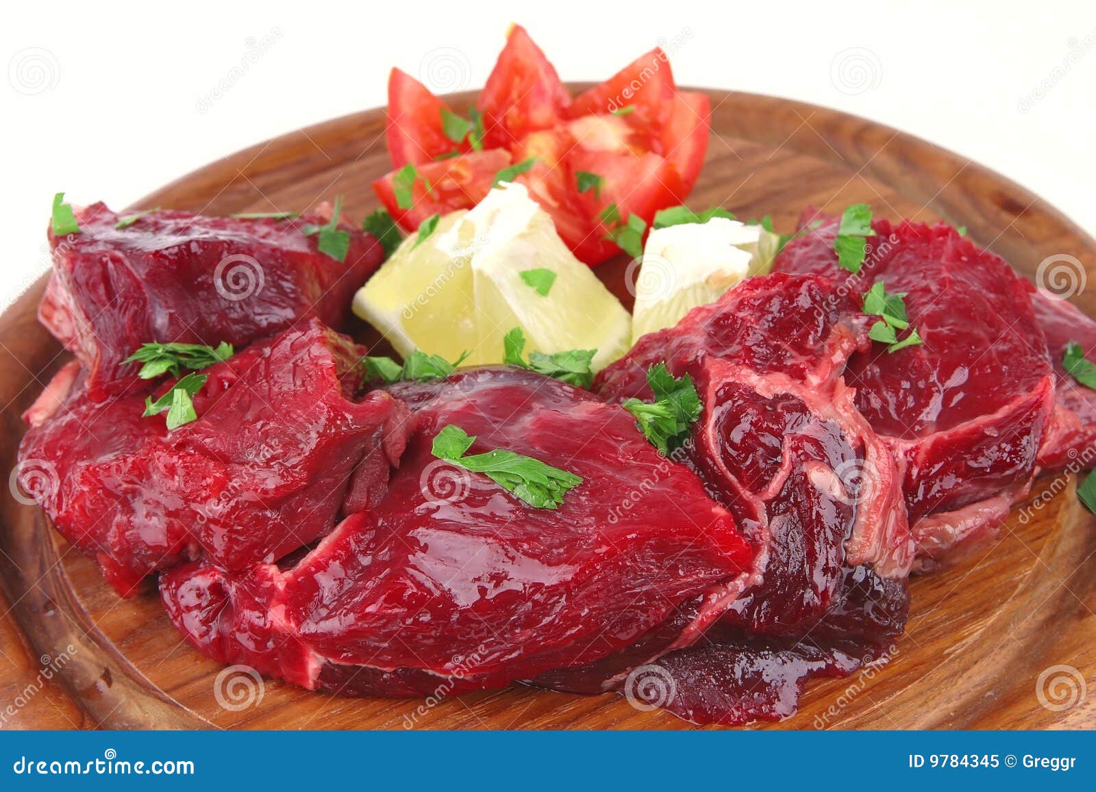 Uncooked small beef chunks stock image. Image of isolated - 9784345