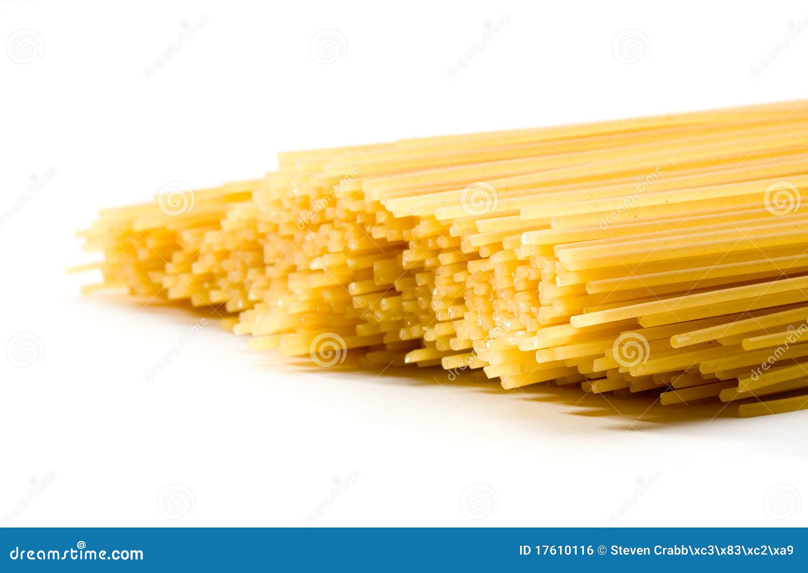 Uncooked Spaghetti stock photo. Image of pasta, isolated - 17610116