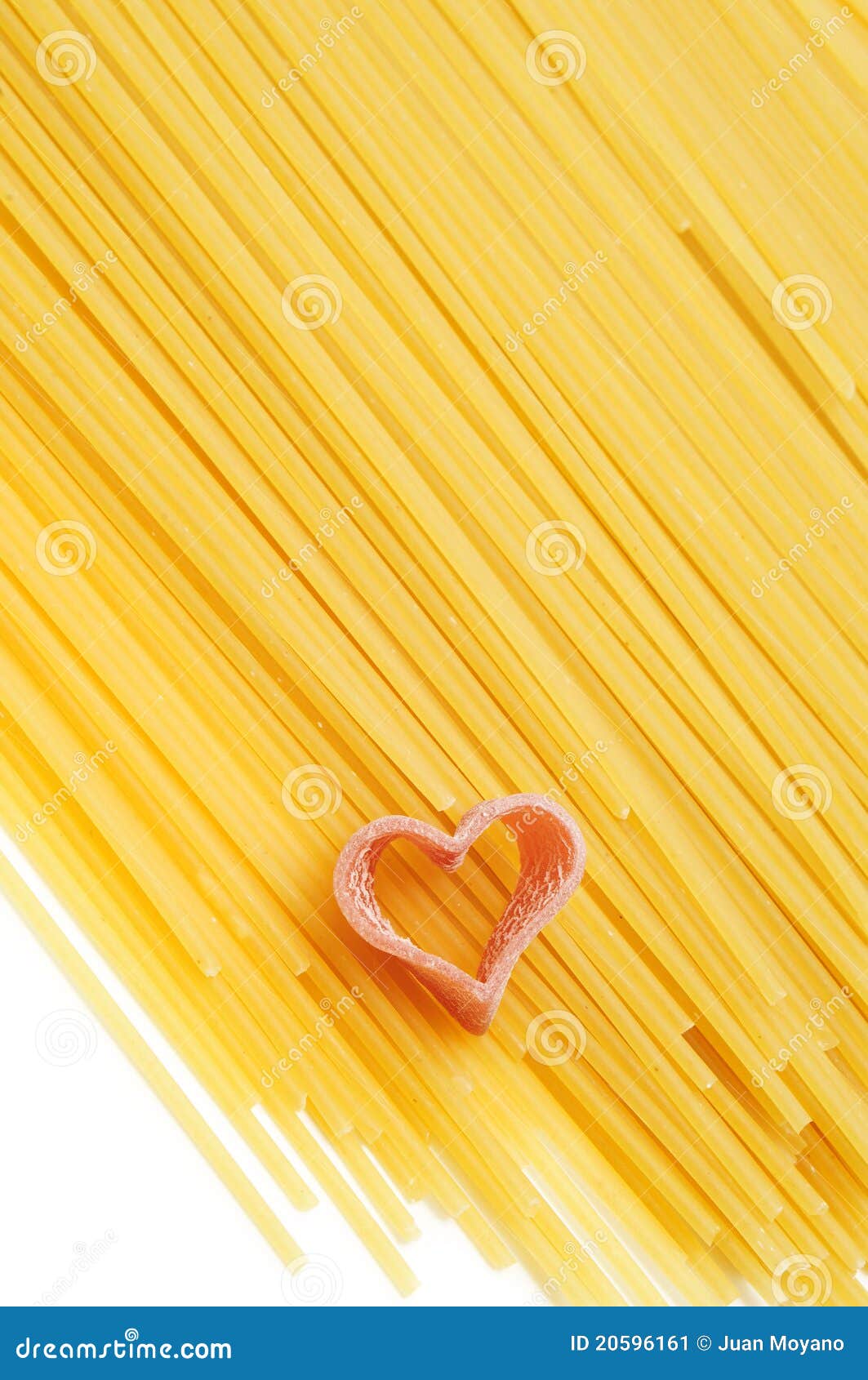 Uncooked Spaghetti and Heart Stock Image - Image of colorful, eating ...