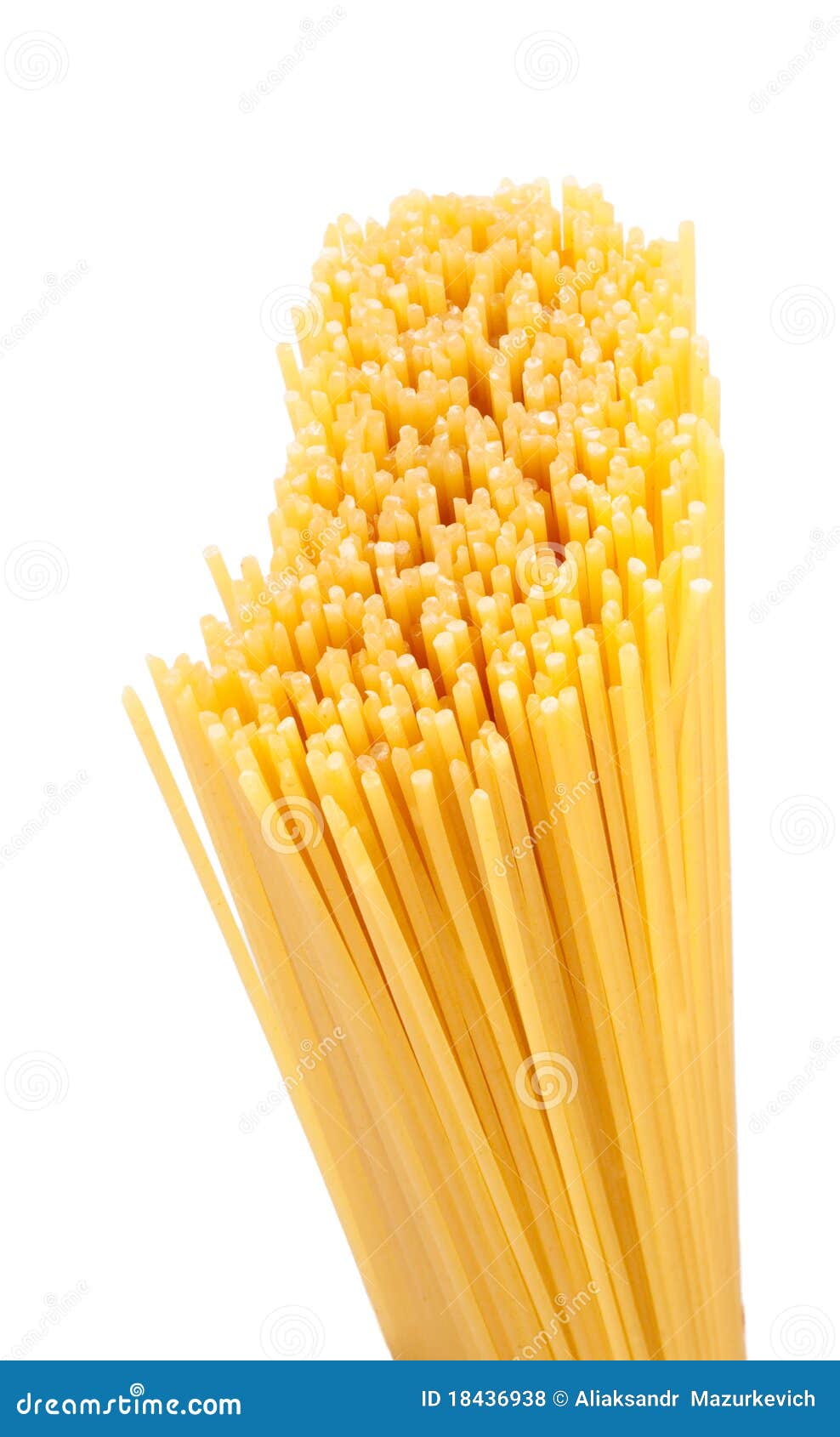 Uncooked spaghetti (pasta) stock photo. Image of ingredient - 18436938