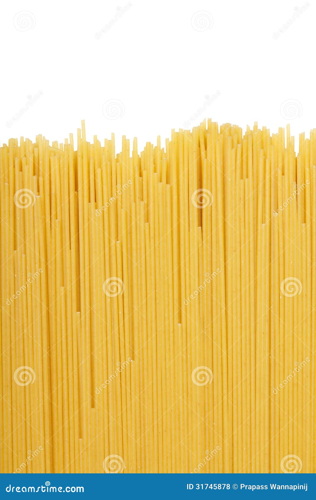 Uncooked Spaghetti Pasta Isolated Stock Photo - Image of ingredient ...