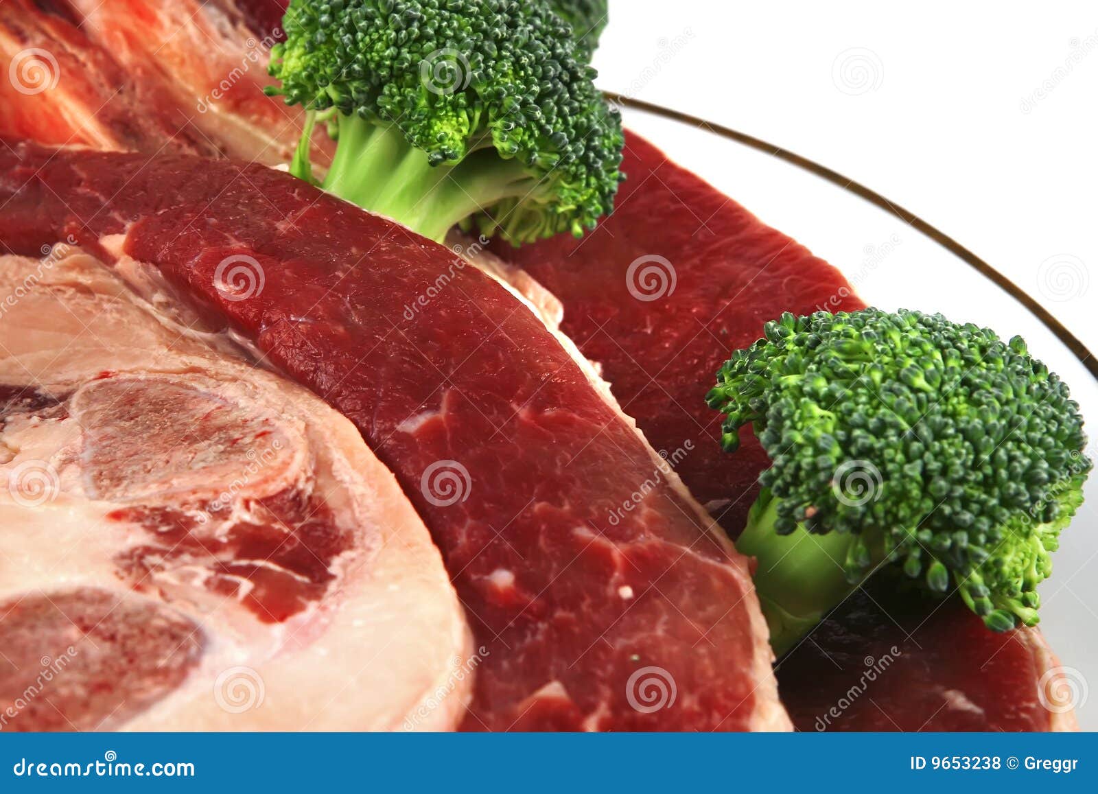 Uncooked steak stock photo. Image of large, dinner, commercial - 9653238