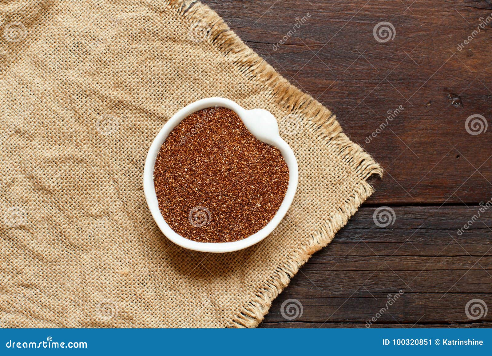 Uncooked Teff Grain In A Bowl Stock Image Image Of Diet Health