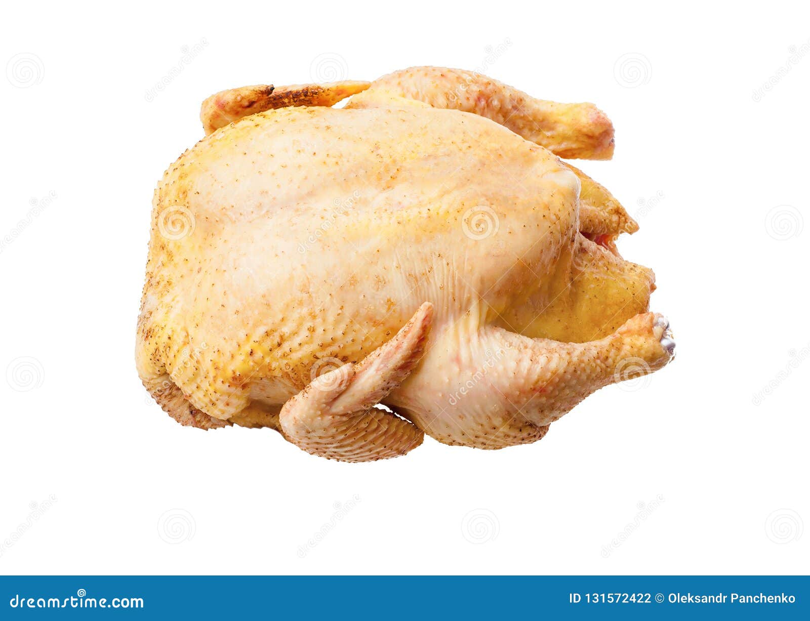Uncooked Turkey on White Background Stock Photo - Image of flesh ...