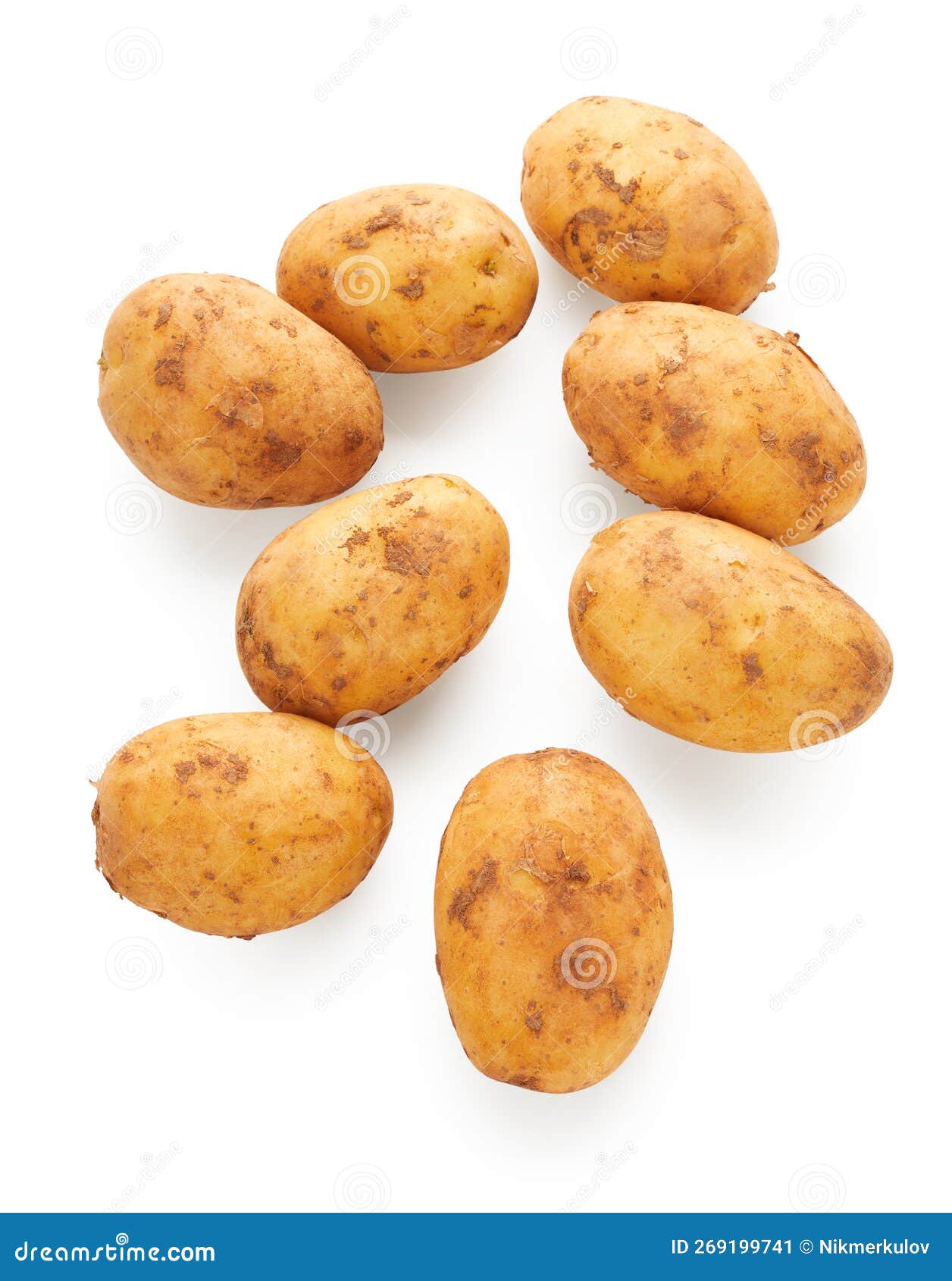 Uncooked Vegetable Potato on White Stock Image - Image of diet, fresh ...