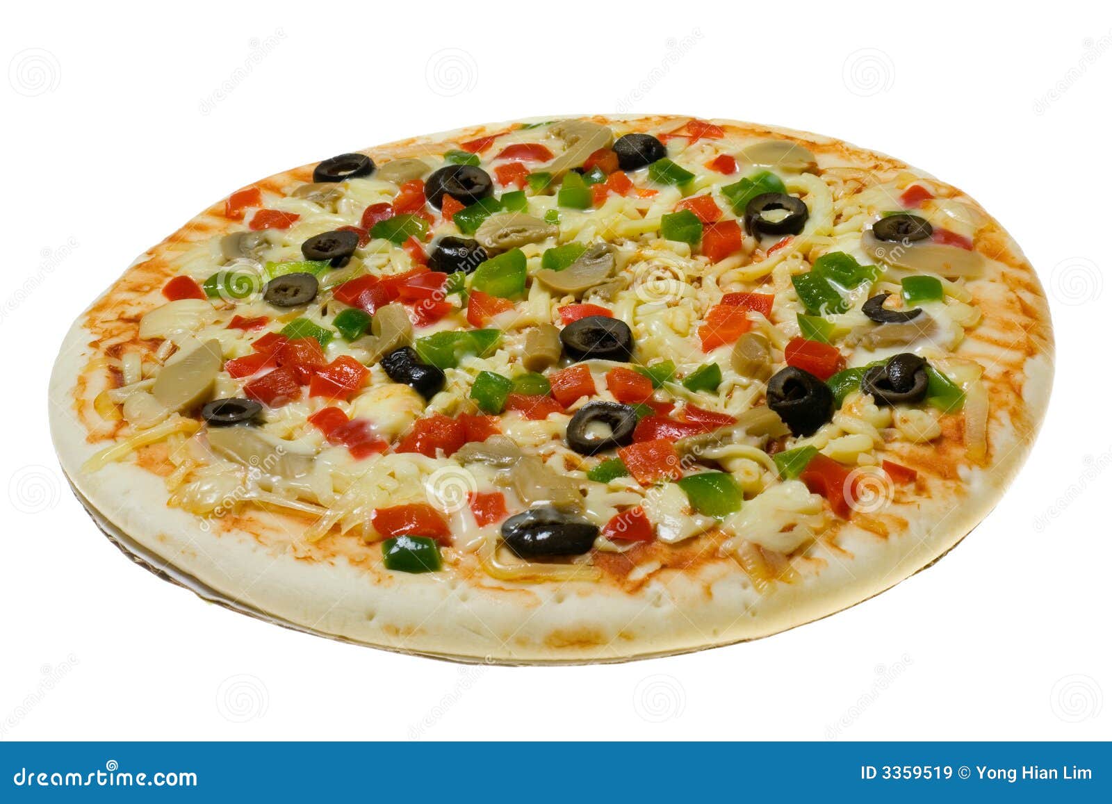 Uncooked Vegetarian pizza stock image. Image of uncooked - 3359519