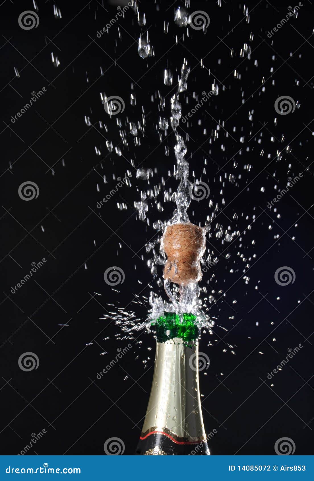 Uncorked Bottle stock photo. Image of gold, close, freshness - 14085072